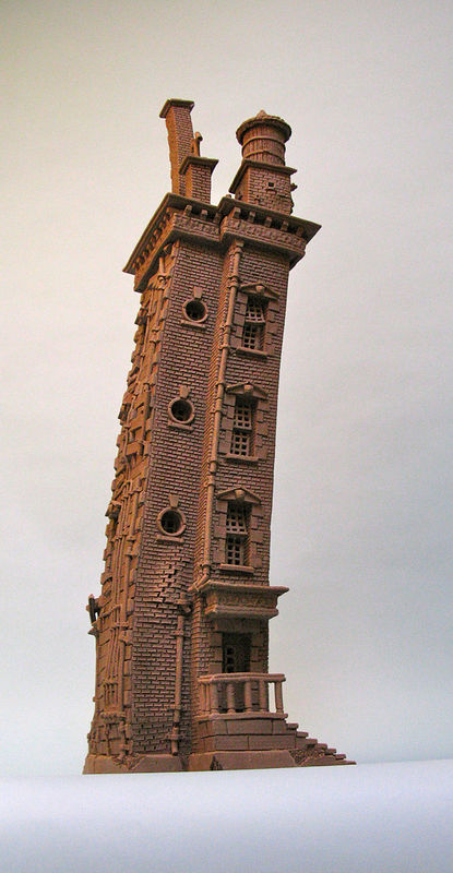 Brownstone 2 Rear - John Brickels - Stoneware Clay Artist