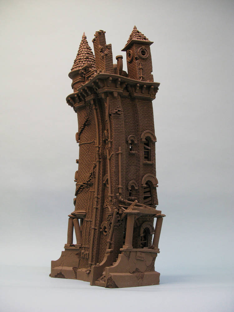 City Buildings - John Brickels - Stoneware Clay Artist
