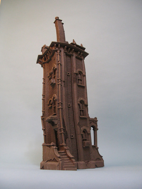 Brownstone 5 Rear - John Brickels - Stoneware Clay Artist Brownstone 5 Rear - John Brickels - Stoneware Clay Artist