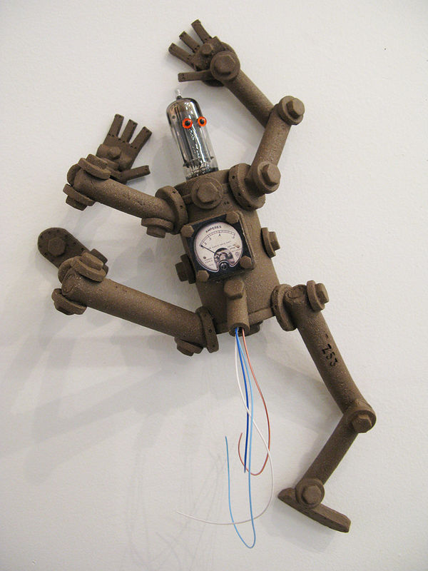 Wall Bot - John Brickels - Stoneware Clay Artist