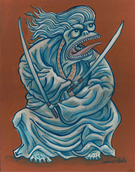 the Paranoid Ghost - Ken Ruzic - Paintings,Drawings,Ceramics,Pyrography ...