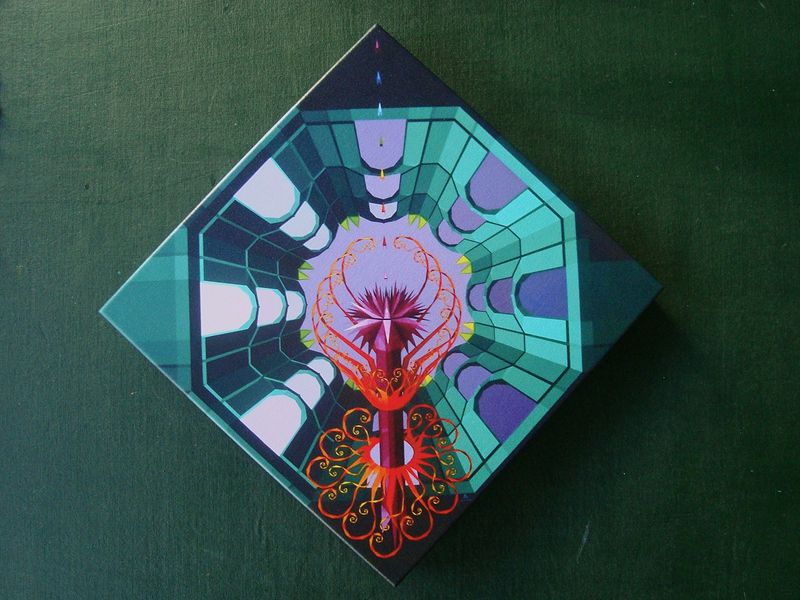 Reproduction of larger painting printed on canvas. - Jon Harris ...