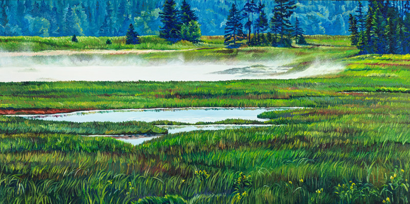 Mist Over Thompson Marsh - Michael McEwing | Artworks