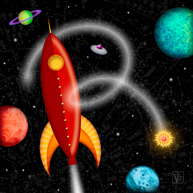 R is for Rocket - Picture Book Studio