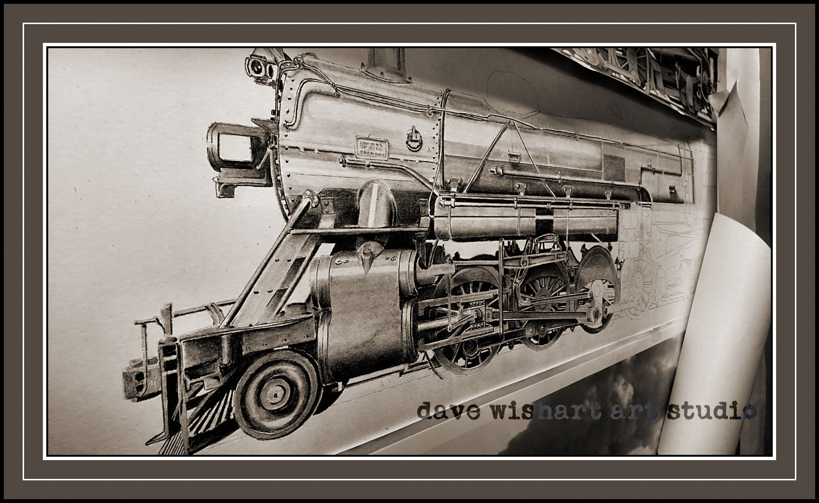 The "Larson Project" in progress - Dave Wishart Art Studio