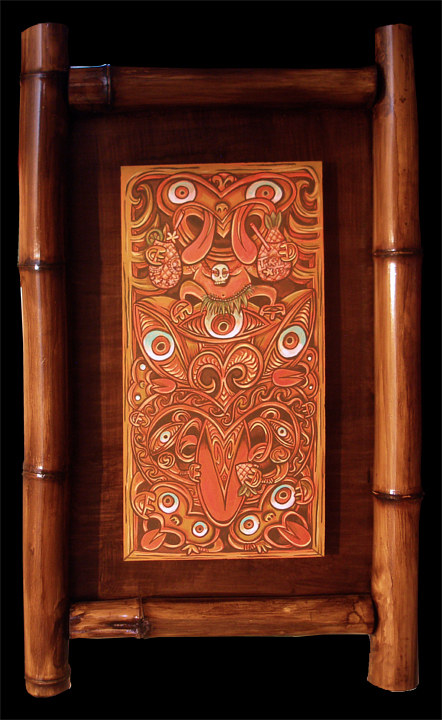 "Double Fister" - Ken Ruzic - Paintings,Drawings,Ceramics,Pyrography ...