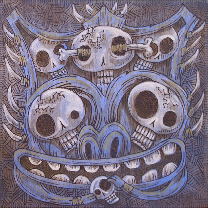 "Cannibal King" - Ken Ruzic - Paintings,Drawings,Ceramics,Pyrography ...