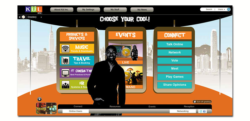 Intercall interactive conference prototype - Zinski Design