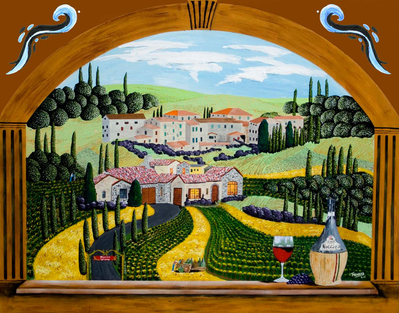 Italian winery - Tom Menard - Artist