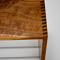 Angle Fingerjoint Bench Large - Madera Fina Studio Furniture