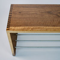 Angle Fingerjoint Bench Large - Madera Fina Studio Furniture