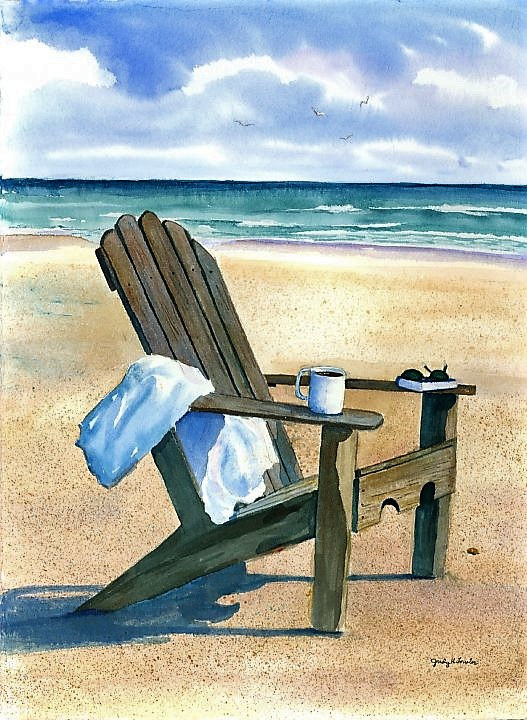 A Good Morning - Original watercolors by Judy H. Fowler