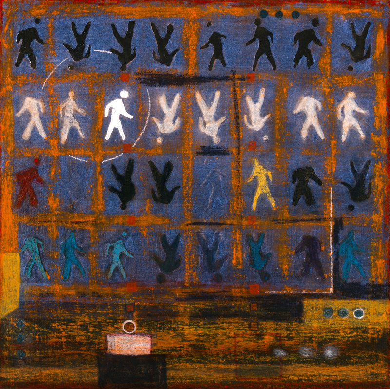 Ancestors 12x12 inches SOLD - Edward Bock - Artist