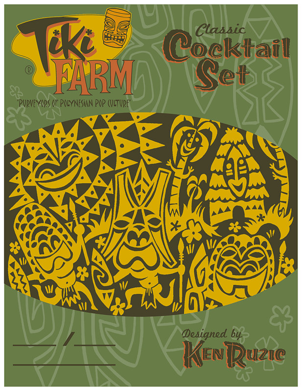 "Classic Cocktail Set" Box art - Ken Ruzic - Paintings,Drawings ...