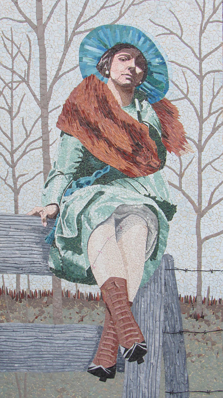 Anna May - Linda Biggers - Mixed Media and Eggshell Mosaics