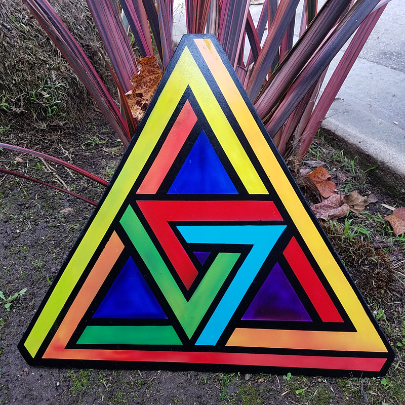 Double Penrose Triangle - Mr. Mizu - Loud Paintings & Colorful Music ...