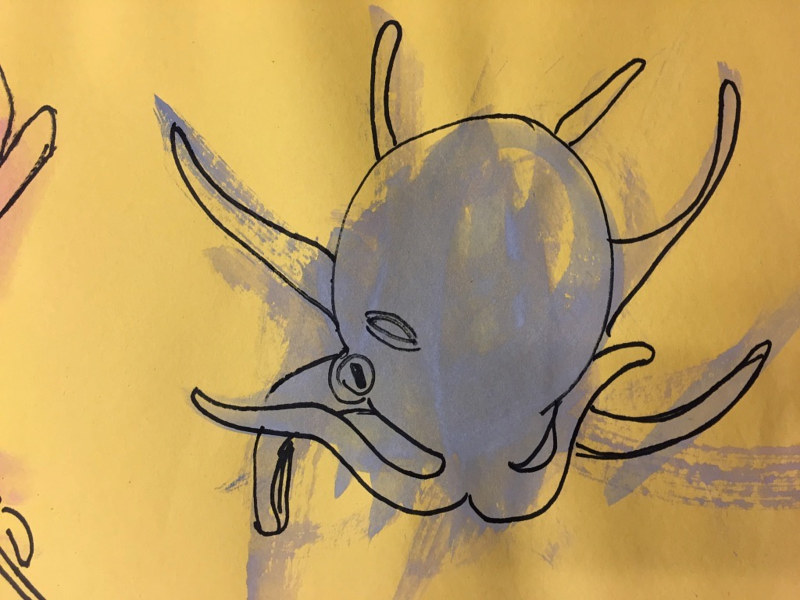 Student blob drawing, 2017 - Amber MacGregor - Artist