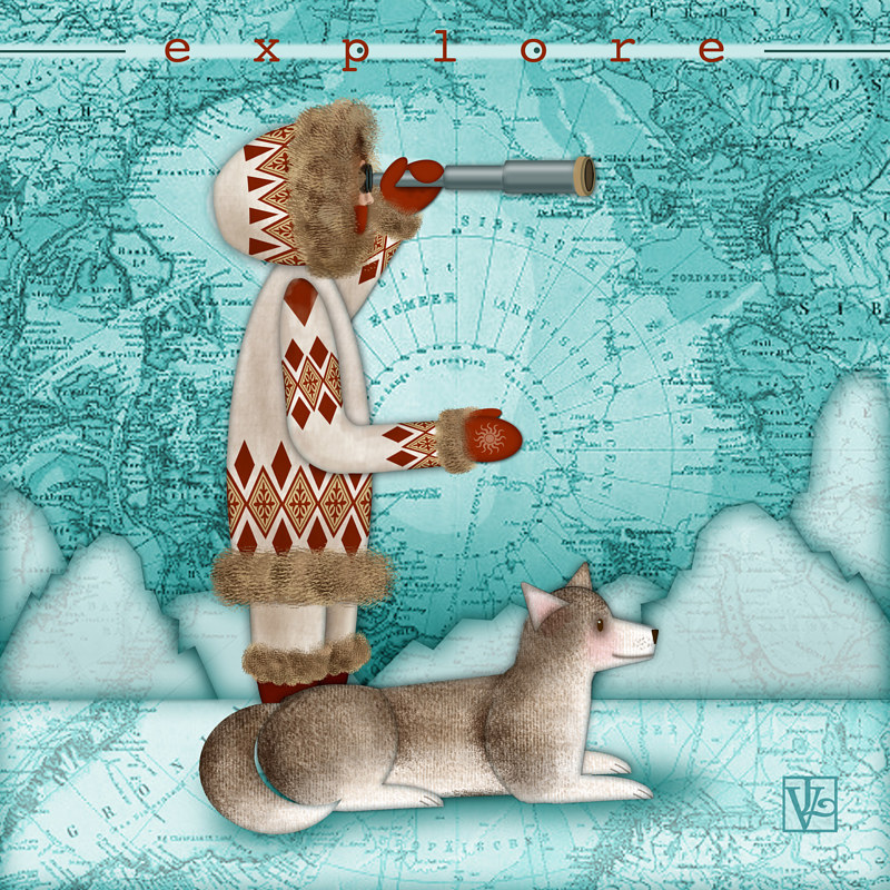 E is for Eskimo and Explorer - Picture Book Studio