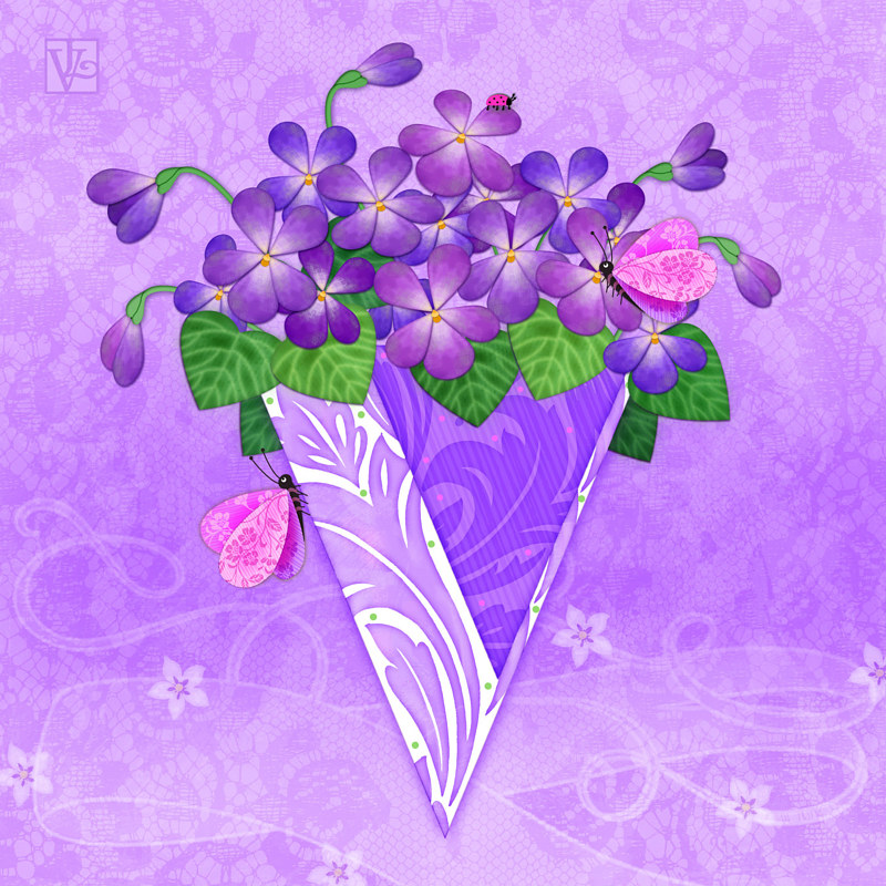 V IS FOR VIOLETS - Picture Book Studio