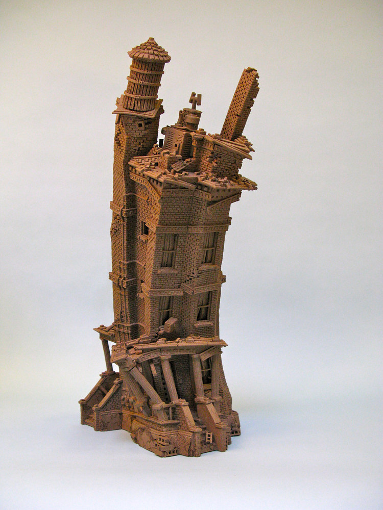 City Buildings - John Brickels - Stoneware Clay Artist