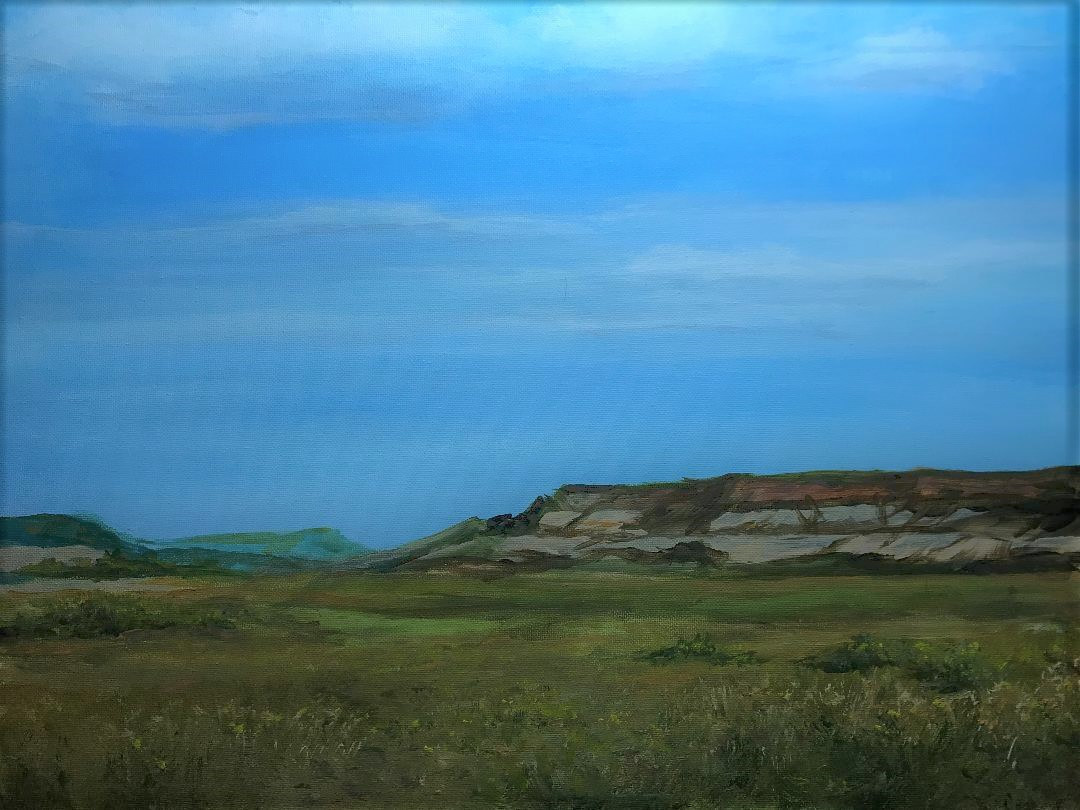 Distant Red Cliffs. - Susan Hohwiesner - Artist