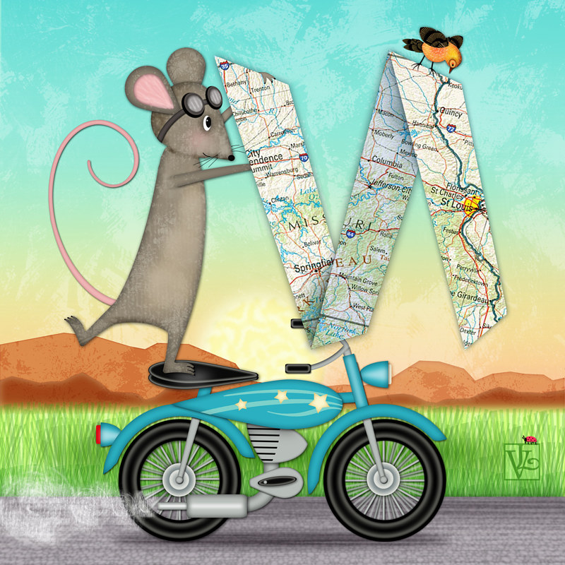 M is for Mouse, Map, and Motorcycle - Picture Book Studio