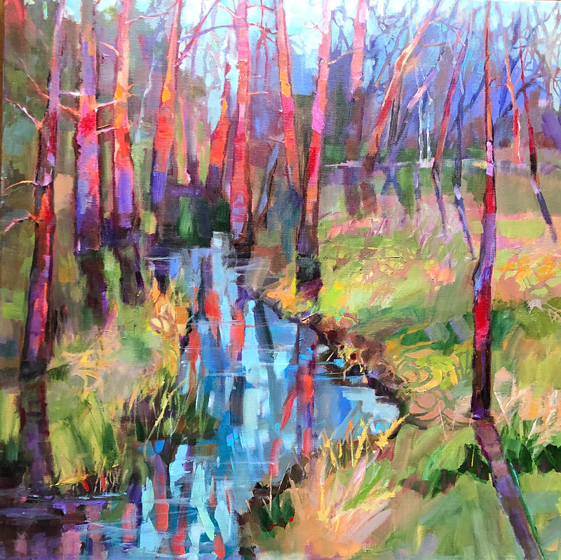 A Vibrant Day - Marty Husted Contemporary Paintings
