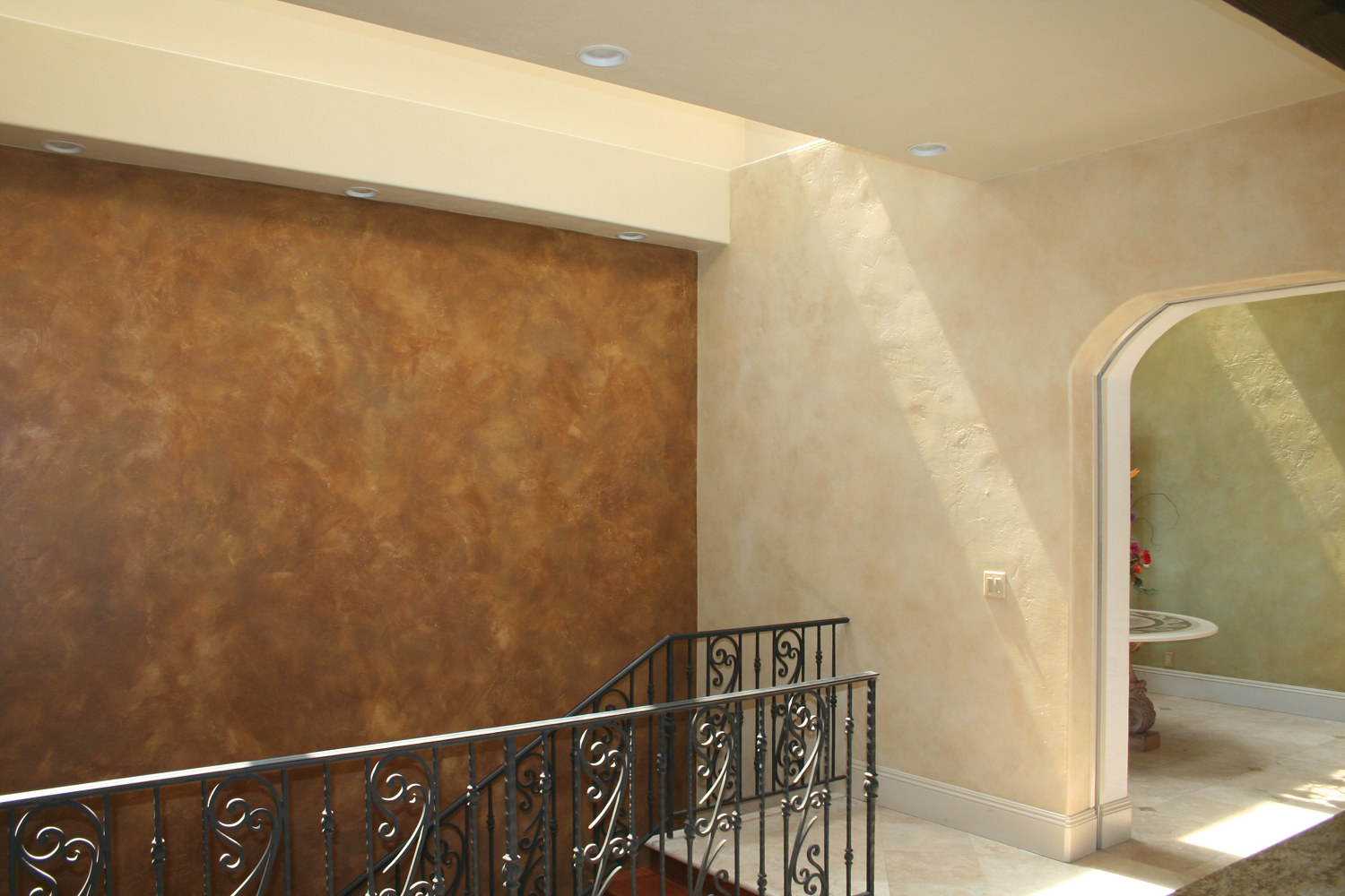 Game room with two color finishes - Robert Milling Studios