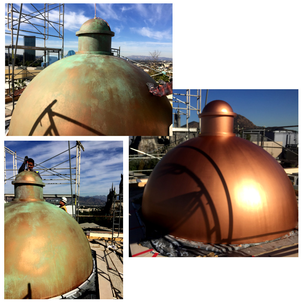 Reactive Copper Dome Universal Studios - Robert Milling Studios