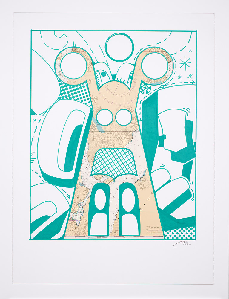 Landlines #1 - Sonny Assu | Interdisciplinary Artist