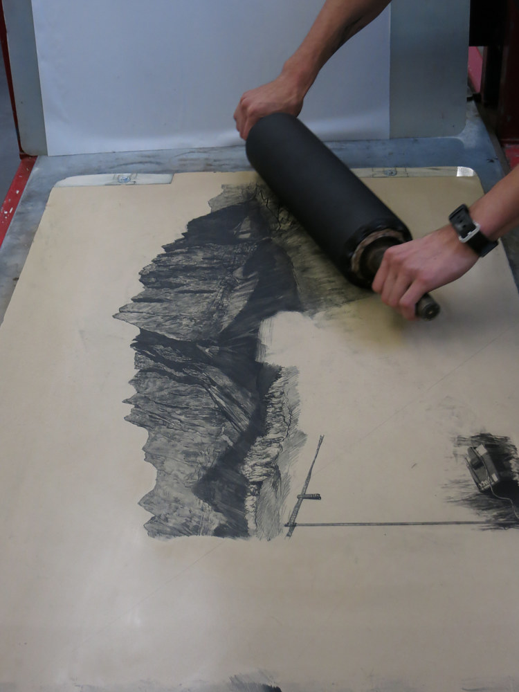 Processing the lithographic stone for printing - RANGEL STUDIO