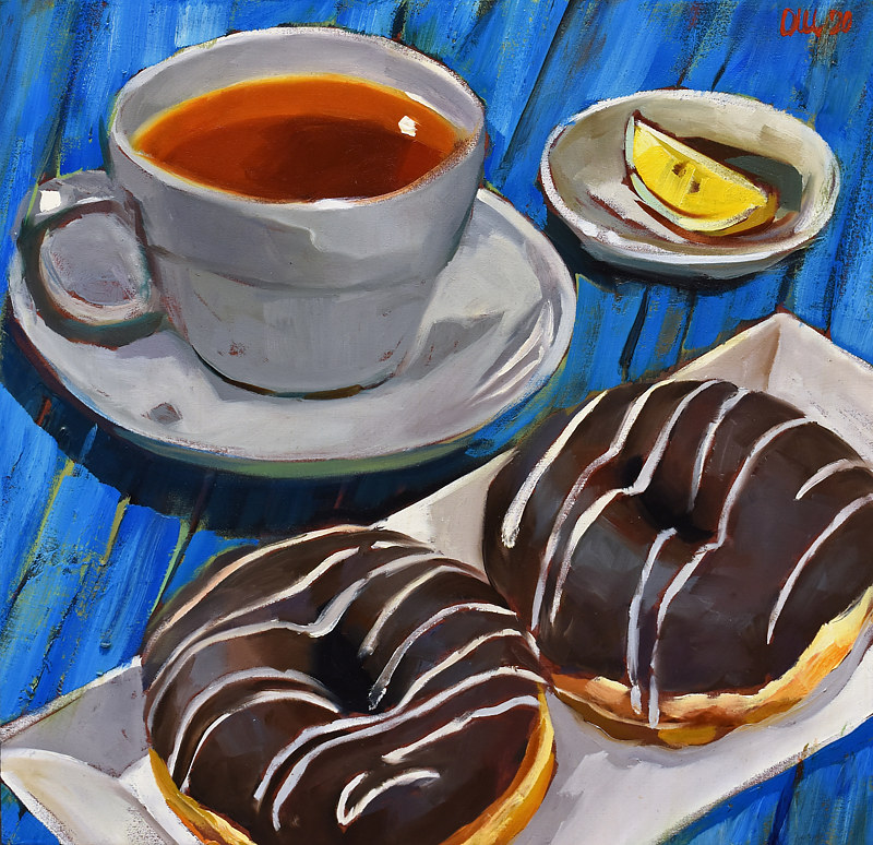 Tea & Donuts - Angelo Mariano - Artist