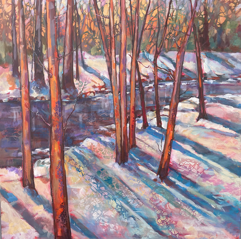 The Gathering - Marty Husted Contemporary Paintings