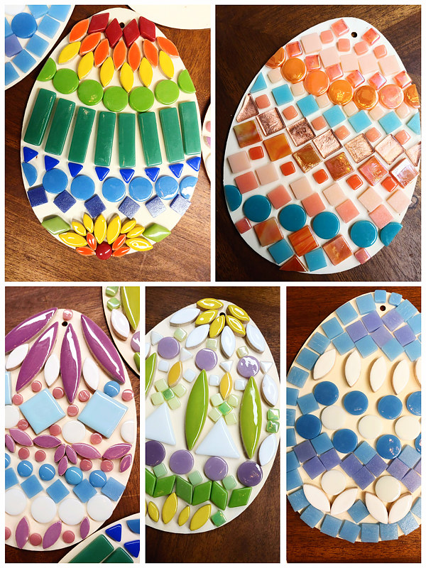 Easter Egg Mosaic Kit - Pieceful Arts | Fine Mosaic Art by Suzanne Coverett Earls