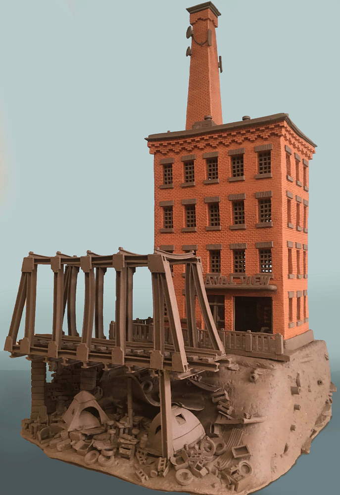 City Buildings - John Brickels - Stoneware Clay Artist