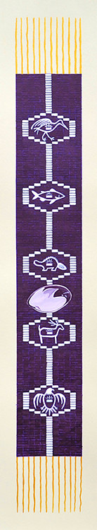 The Eternal Council Fire Wampum Belt - White Bear Art