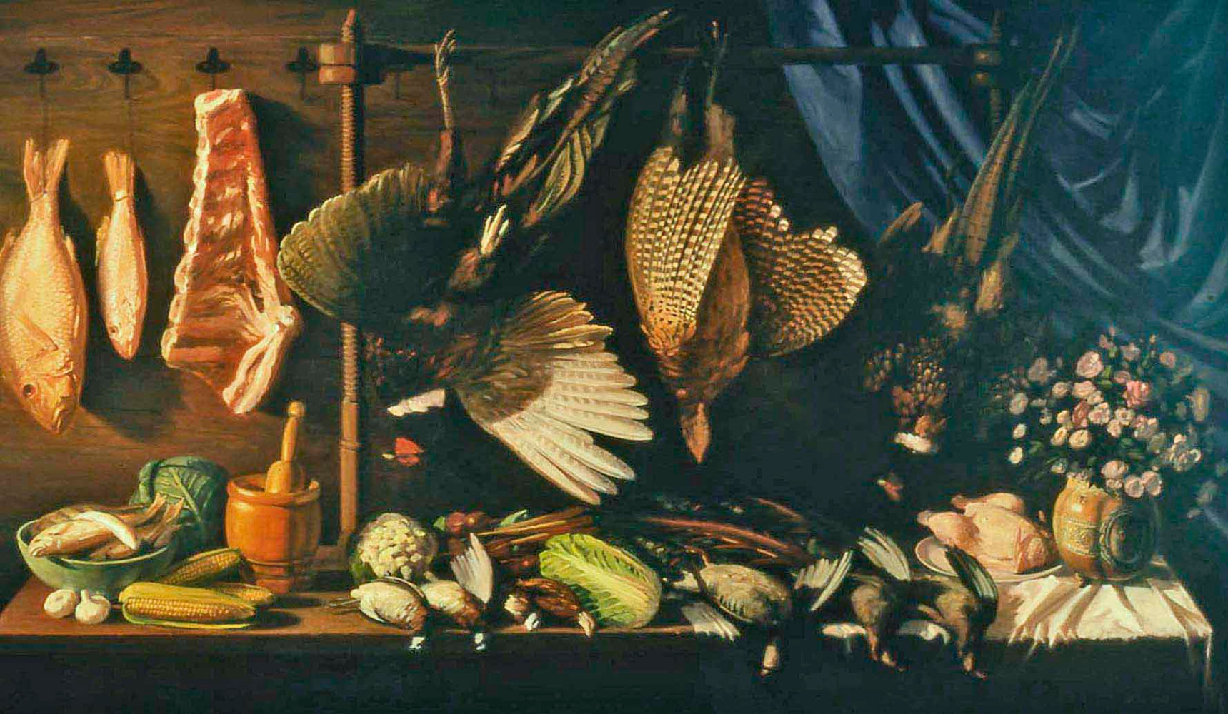 Architectural Series #6, 48" x 66", 1985, oil on canvas - David Caton