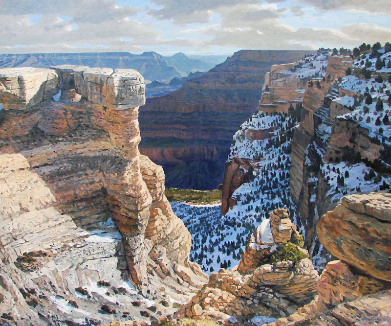 Mather Point, 48" x 60", 2007, oil on canvas - David Caton