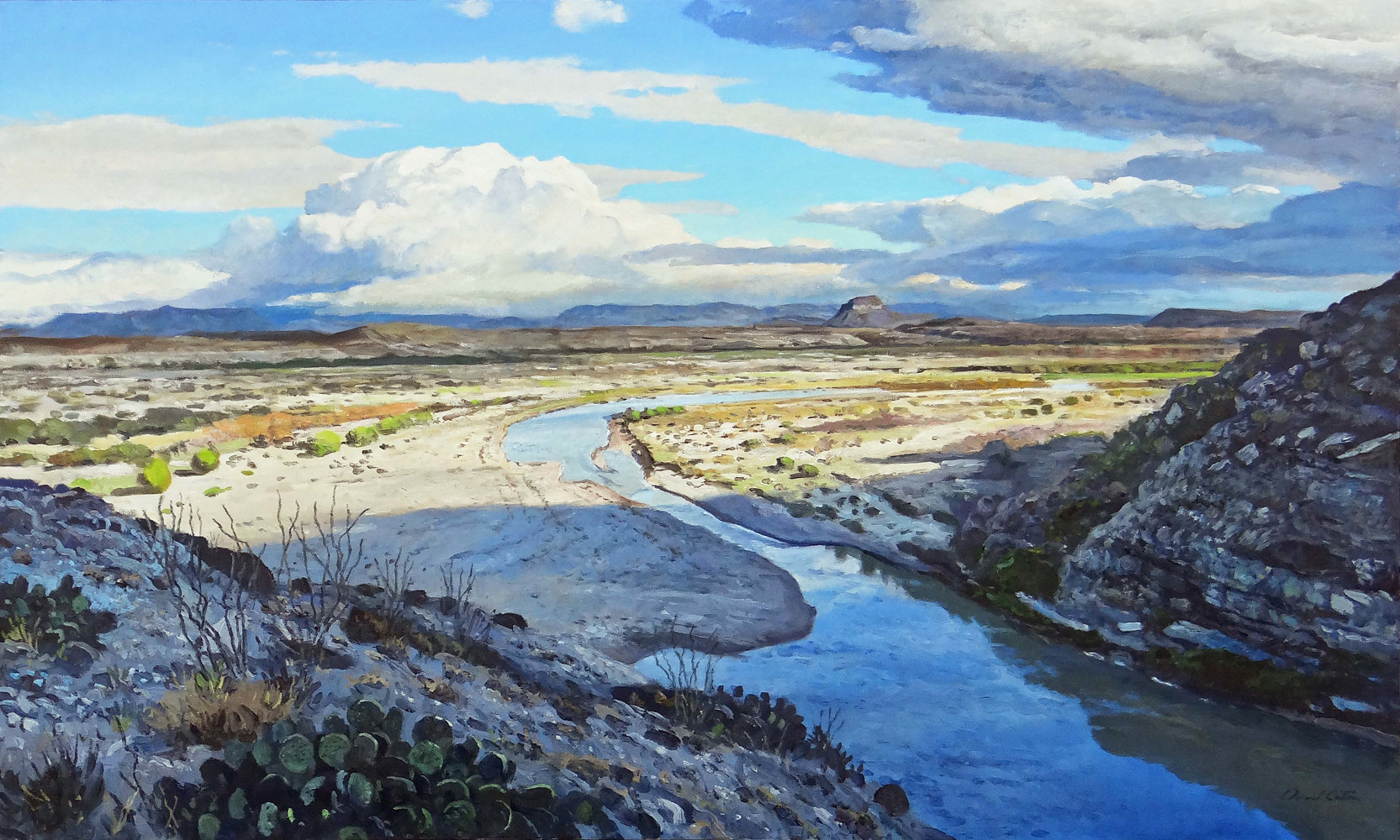 Frio late afternoon, 36"x48", 2025 - David Caton