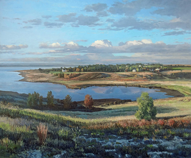 Lewis and Clark State Park, ND, 48" x 60", 2014, oil on canvas - David ...