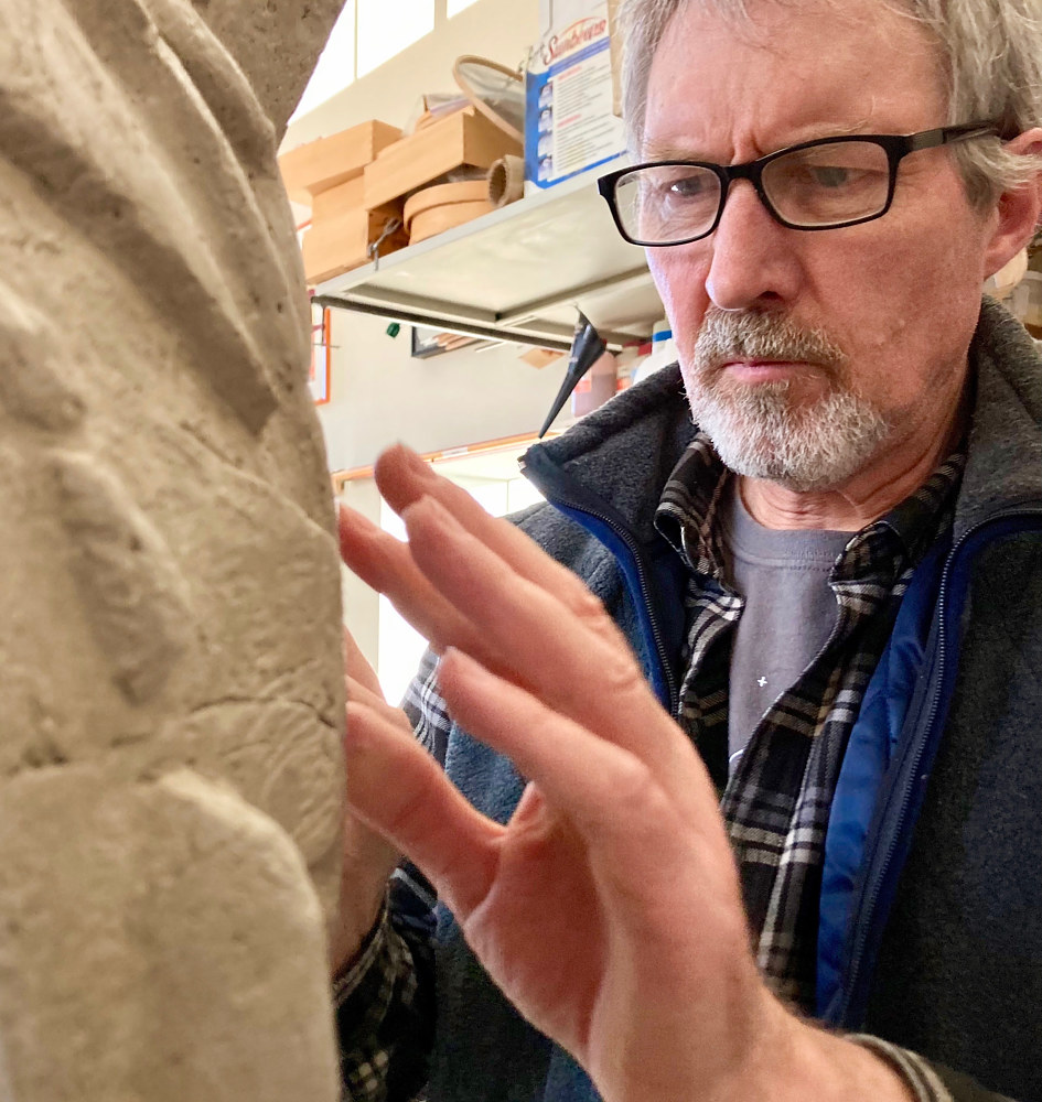 Detail of Texture on Fune Sara - Michael Ray Thornton Artworks