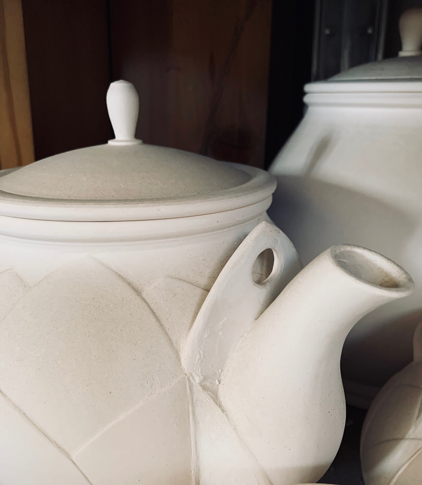 Greenware Tokkuri - Michael Ray Thornton Artworks