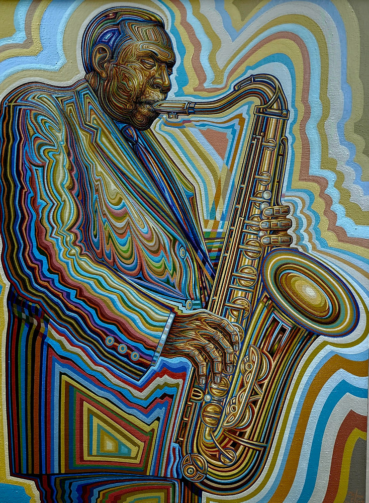 "Homage To Coltrane" - Melvin Clark - Fine Artist