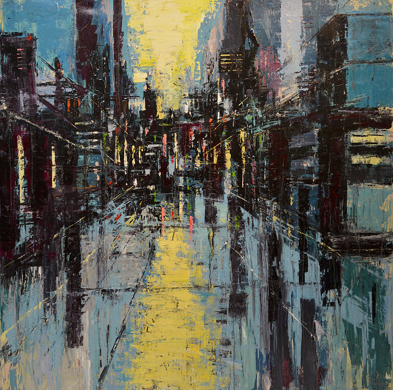 Black and Blue City - DAVID TYCHO | artist