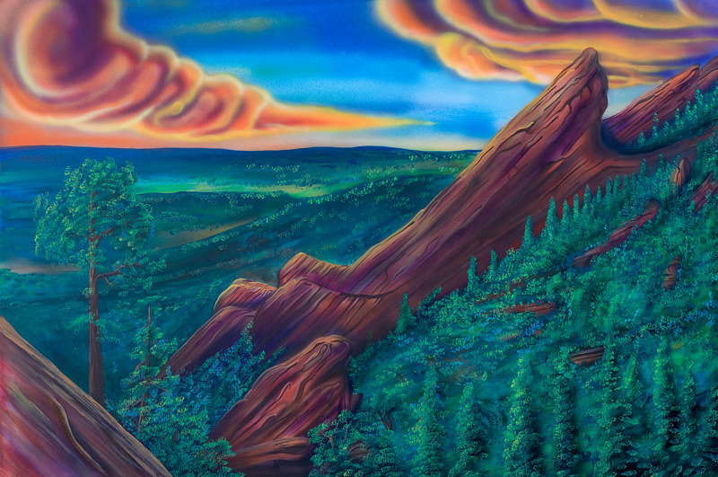 Flatirons 2 - Mr. Mizu - Loud Paintings & Colorful Music - Denver Colorado