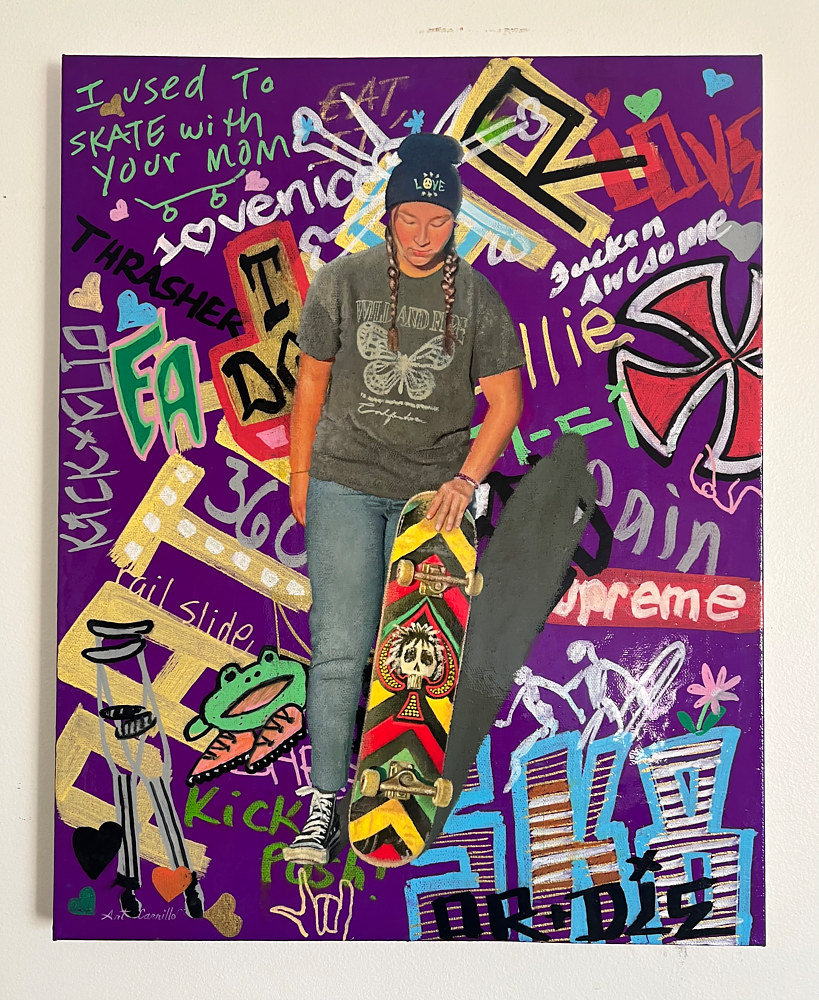MUCHACHA CON SU PATINETA - Art Carrillo - Artist