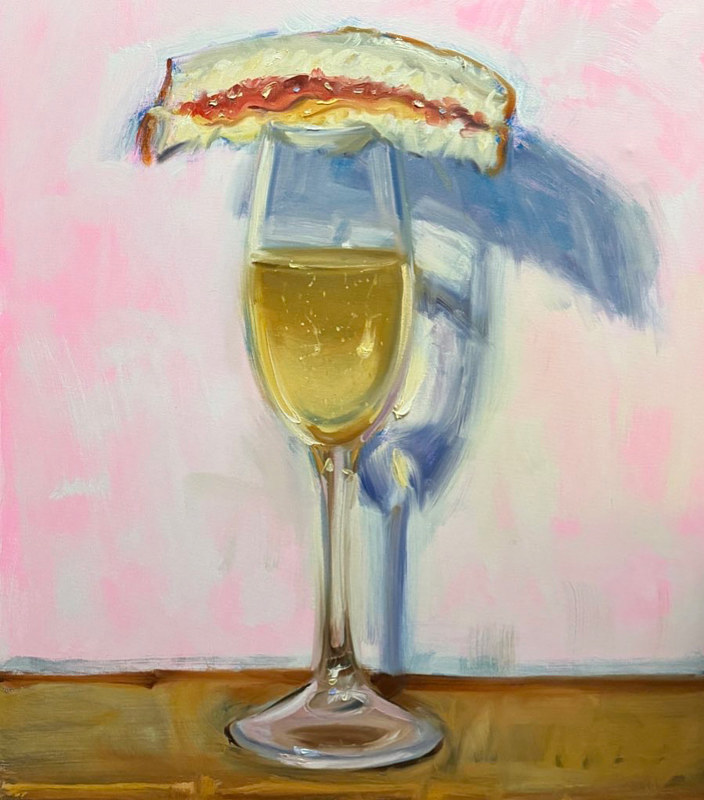 "PBJ and Champagne" - Noah Verrier - Oil Paintings