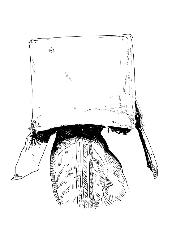 "BOXHEAD" (aka Trish Murphy) - alt. sketch - PAUL J BOLGER