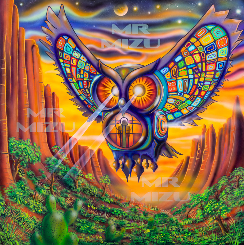 Visitor - Mr. Mizu - Loud Paintings & Colorful Music - Denver Colorado