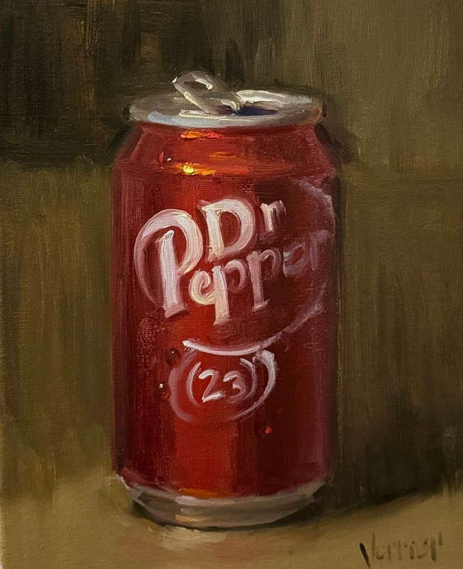 "Dr Pepper" Hand Embellished - Noah Verrier - Oil Paintings